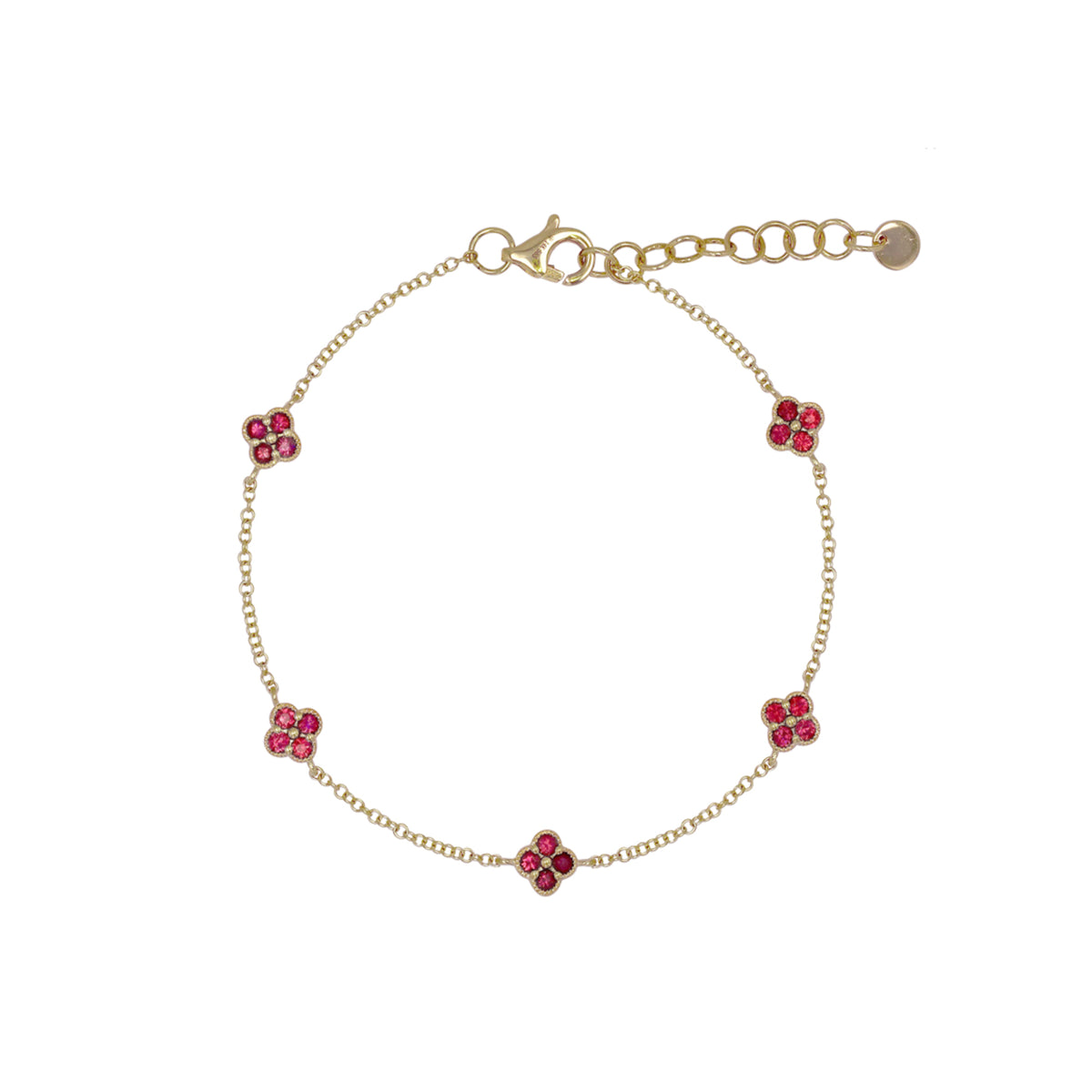Ruby Clover Bracelet– AMO